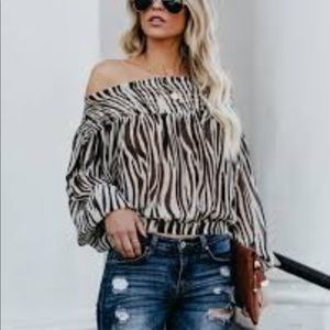 Vici | Tops | New Vici Collection Smocked Offshoulder Top Lg | Poshmark